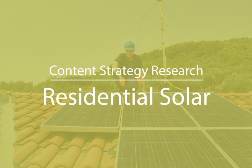 Content Strategy Research for Residential Solar | Tribal Core Store